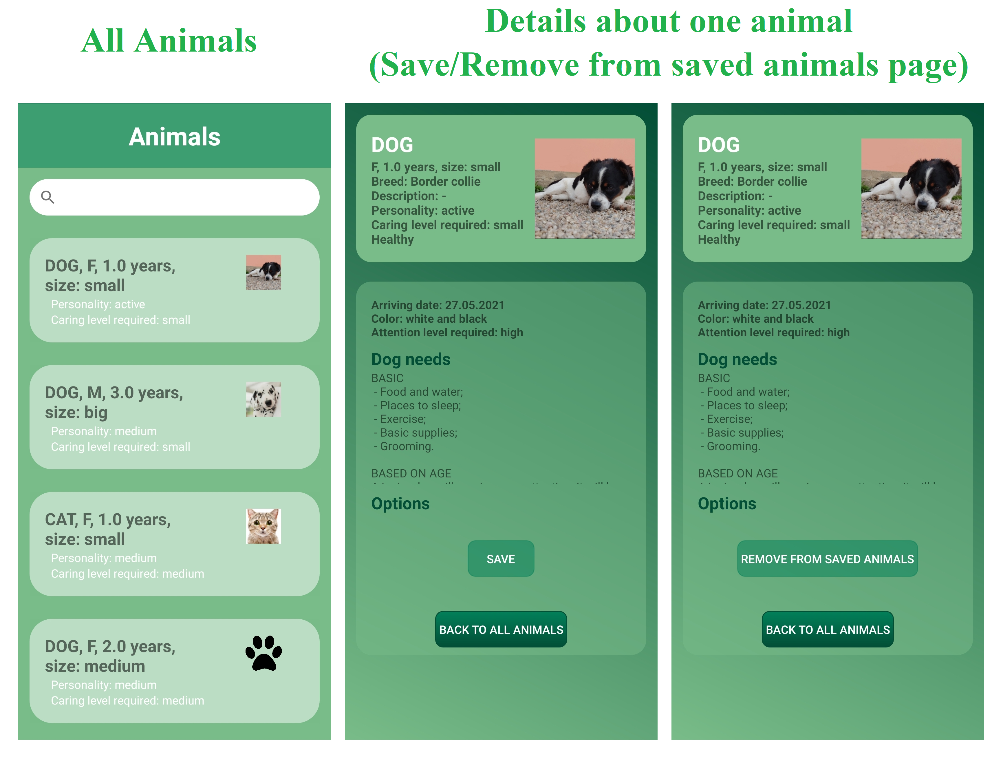 GitHub - Oana-Ivan/AnimalCare: Android application that uses a custom ...