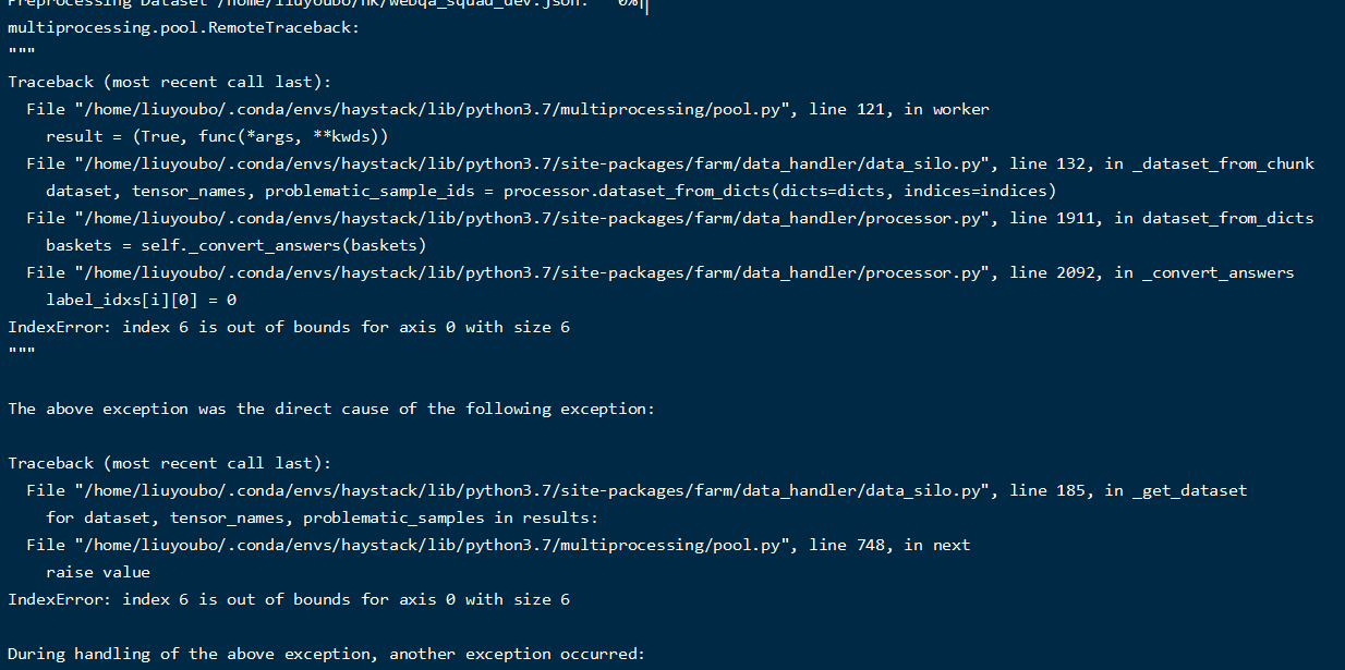 FARMReader.train() throws out of bounds error for labels on WebQA dataset (max_answers limit ...