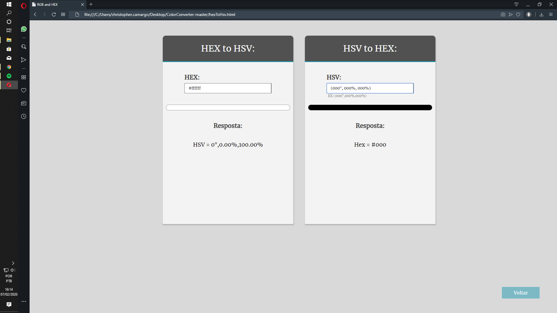 GitHub - Christopher-Estanis/ColorConverter: Converter RGB to CMY, Hex, HSL.