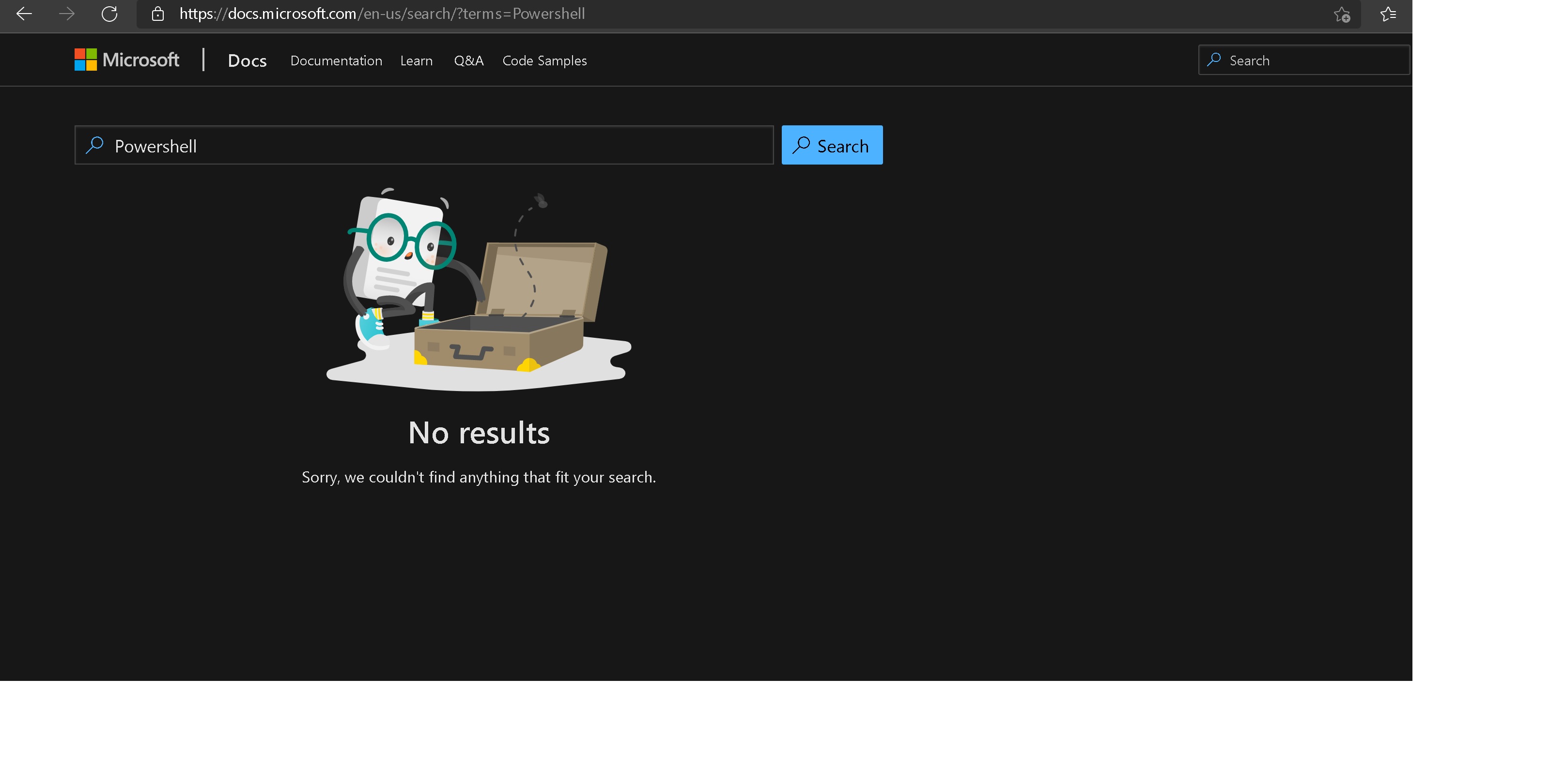 Search Bar not working · Issue #3453 · MicrosoftDocs/feedback · GitHub