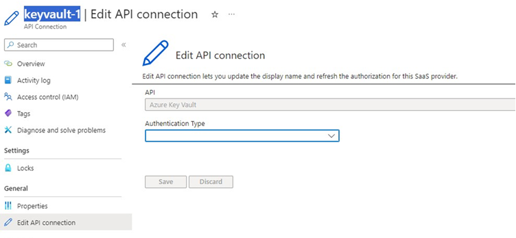 API Connection Edit page does not show service principal properties · Issue #3221 · Azure ...