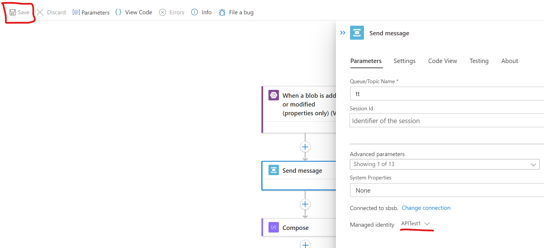 Enabling Save button after the user selects managed identity · Issue #3270 · Azure/LogicAppsUX ...