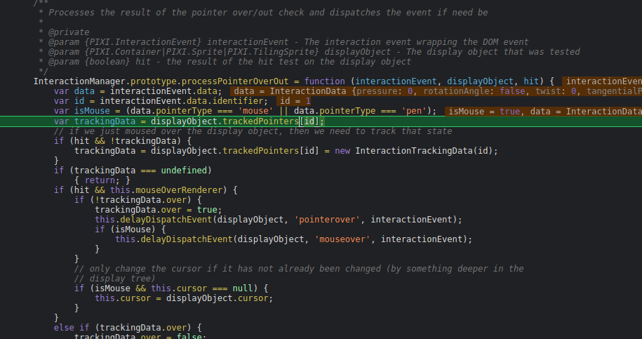 `trackedPointers` undefined on object that extends Container · Issue #7750 · pixijs/pixijs · GitHub