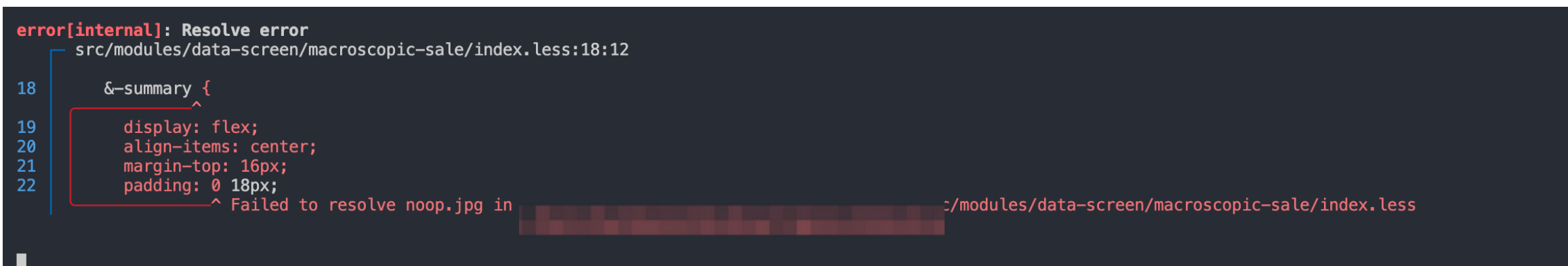 [Bug Report]: The DCD-DATA project throw error while importing picture via https in less file ...