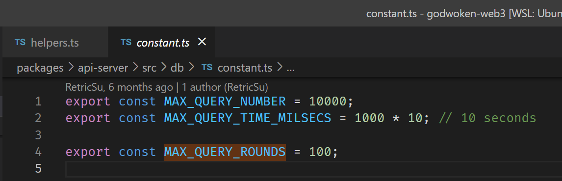 Make MAX_QUERY_NUMBER, MAX_QUERY_ROUNDS, MAX_QUERY_TIME_MILSECS configurable via environment ...