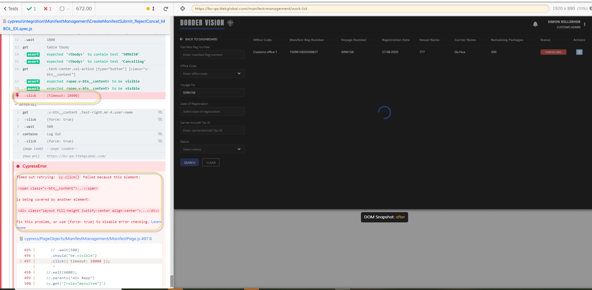 Is Being Covered By Another Element · Issue 7084 · Cypress Iocypress · Github 
