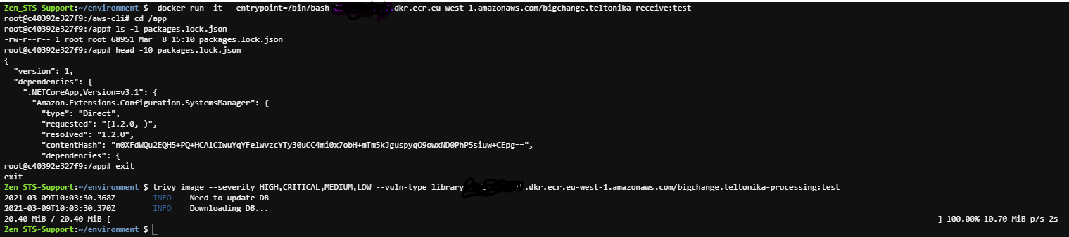 Feedback when scanning NuGet packages · Issue #875 · aquasecurity/trivy · GitHub