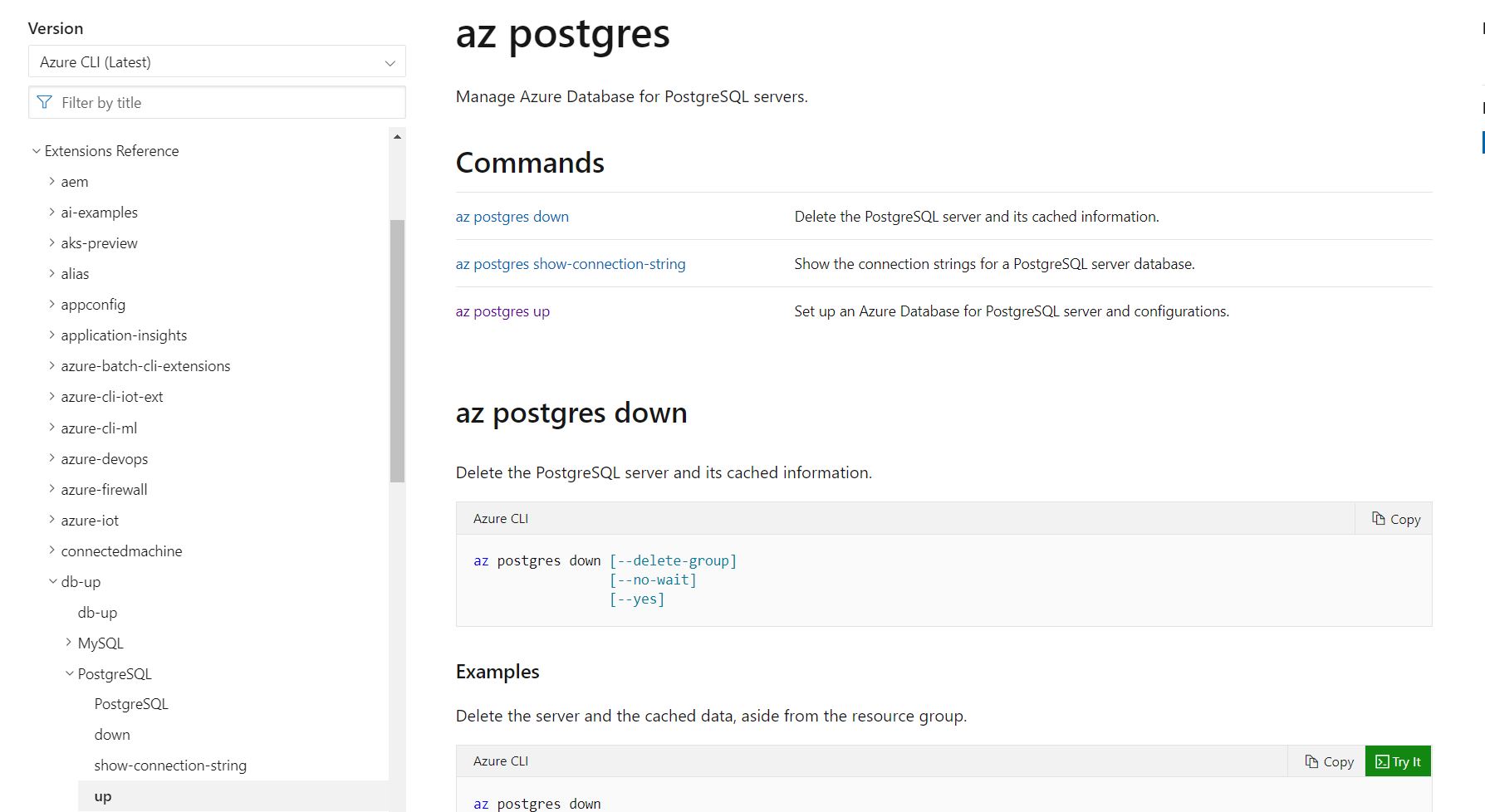 Az Postgres Up Sdk Docs Dont Mention That The Extension Is In Preview · Issue 11629 · Azure