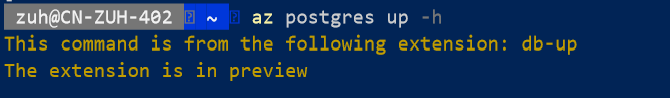 Az Postgres Up Sdk Docs Dont Mention That The Extension Is In Preview · Issue 11629 · Azure