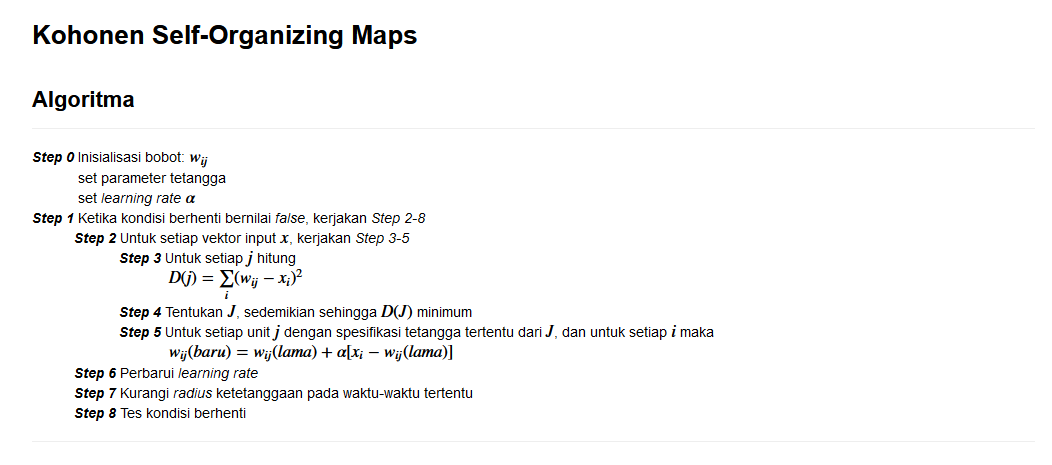 GitHub - RinRoya/Kohonen-Self-Organizing-Maps: Implementasi Algoritma ...