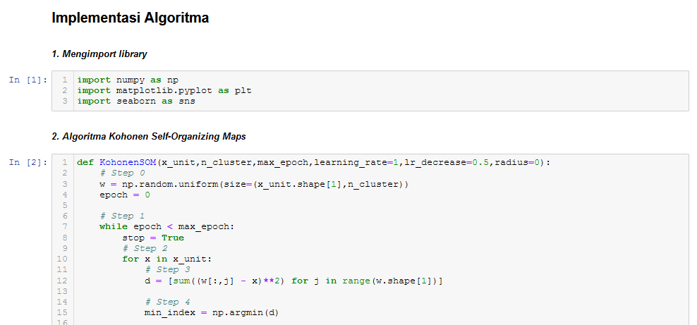 GitHub - RinRoya/Kohonen-Self-Organizing-Maps: Implementasi Algoritma Kohonen Self-Organizing ...