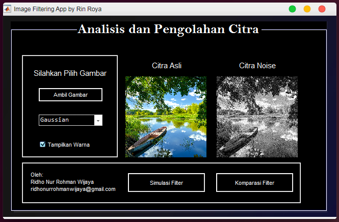 GitHub - RinRoya/Filtering-Citra-Noise-Pada-Domain-Spasial-dan-Frekuensi