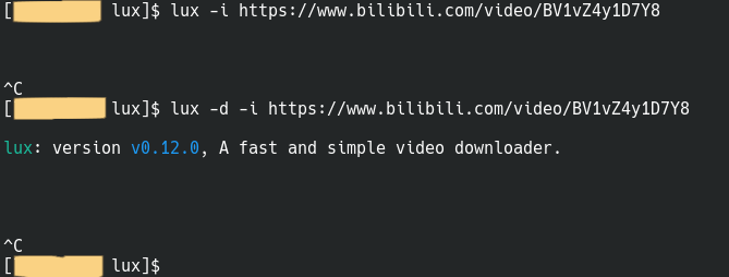 怎么输出lux的日志为文件？ · Issue #1018 · iawia002/lux · GitHub