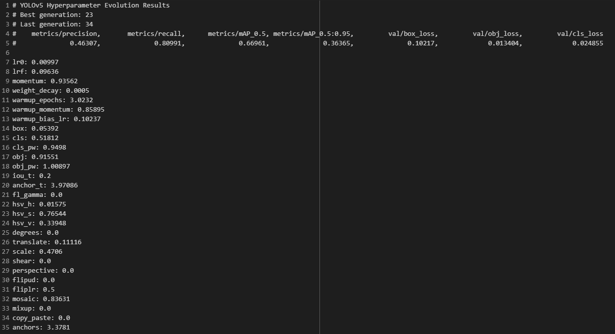 Hyperparameter evolution results · Issue #5554 · ultralytics/yolov5 · GitHub