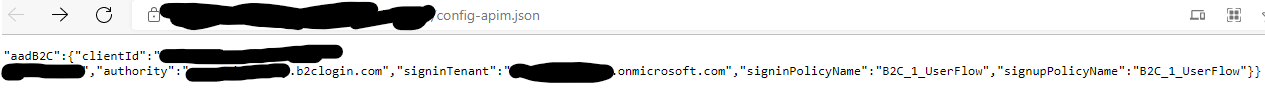 Development Portal Is Not Using The Latest Aad B2c Identity Config Settings After Updating In 9650