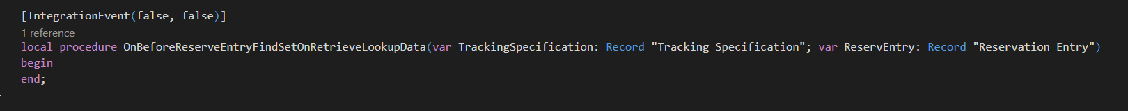 [Event Request] codeunit 6501 "Item Tracking Data Collection" procedure RetrieveLookupData ...