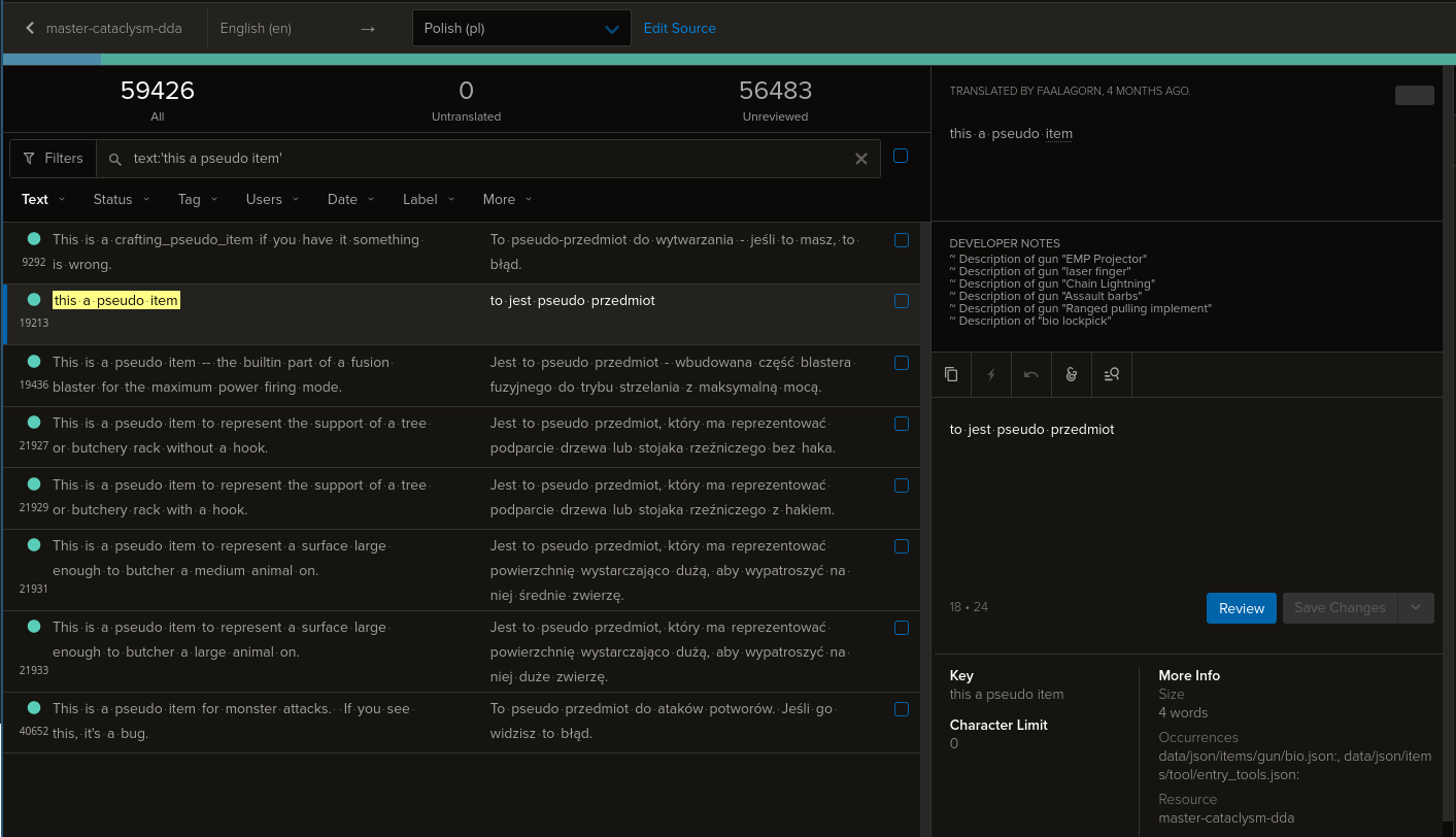 Deduplicating more things in descriptions · Issue #55821 · CleverRaven/Cataclysm-DDA · GitHub