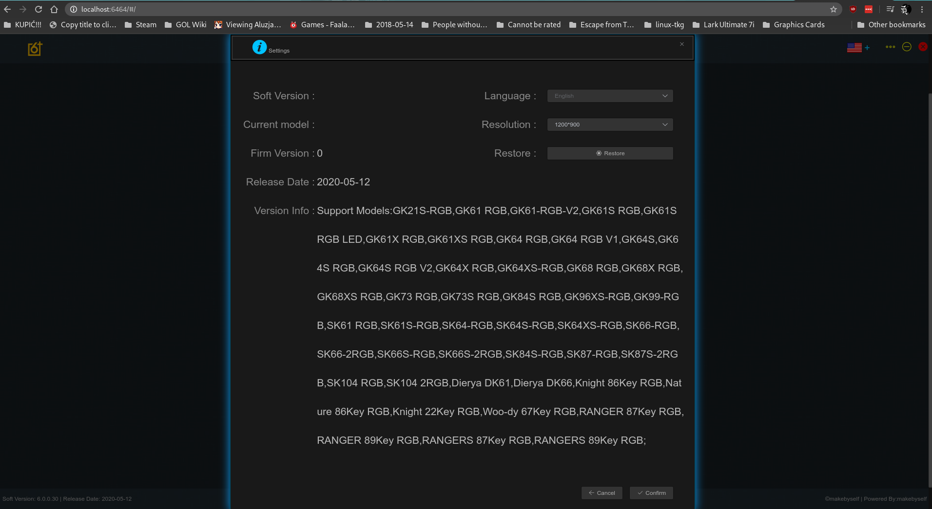 Running the GUI on Linux · Issue #38 · pixeltris/GK6X · GitHub