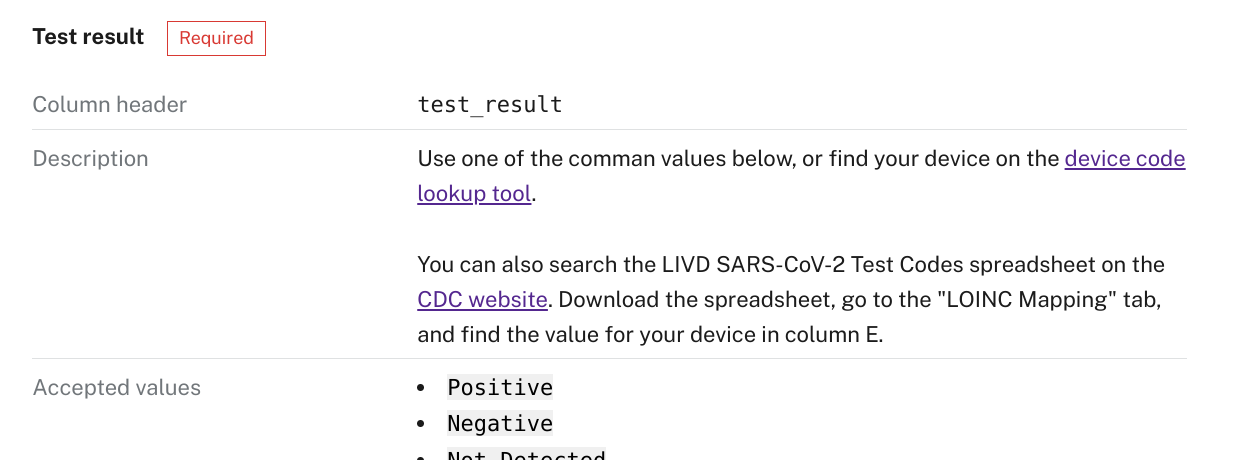 [BUG] clicking device-code-lookup tool link requires facility selection in csv docs · Issue ...