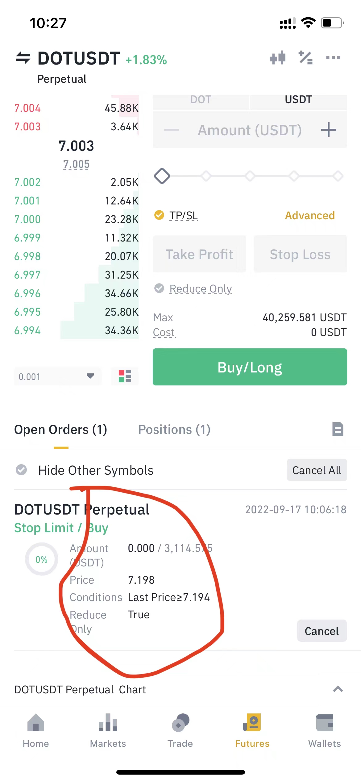 Support stoploss order of "trigger price + market price" on Binance ...