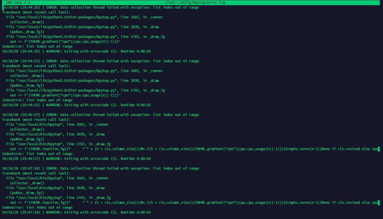 [BUG] · Issue #163 · aristocratos/bpytop · GitHub