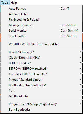 avrdude: Warning · Issue #198 · MCUdude/MightyCore · GitHub
