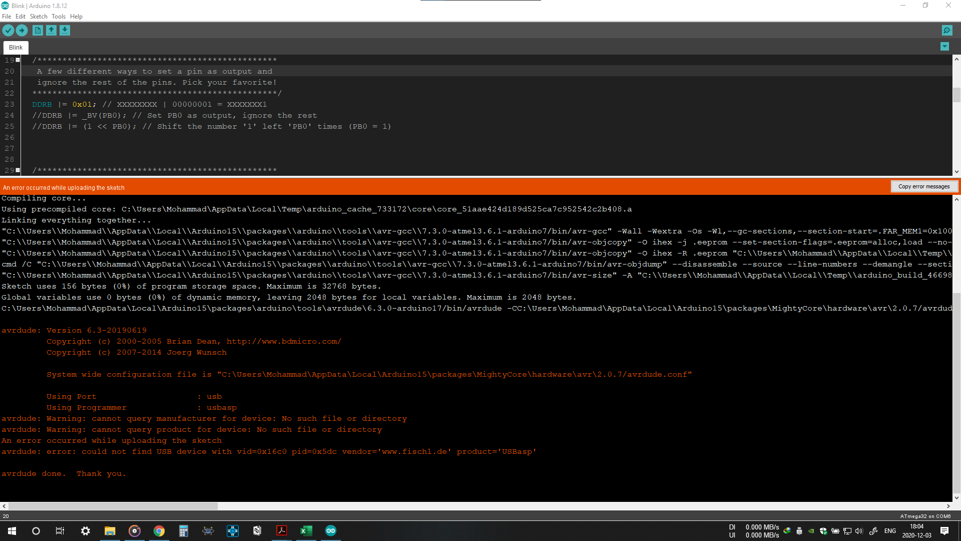 avrdude: Warning · Issue #198 · MCUdude/MightyCore · GitHub