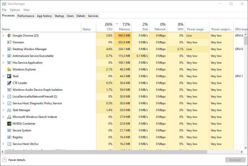 Kill "Vmmem" in task manager · microsoft WSL · Discussion #6373 · GitHub
