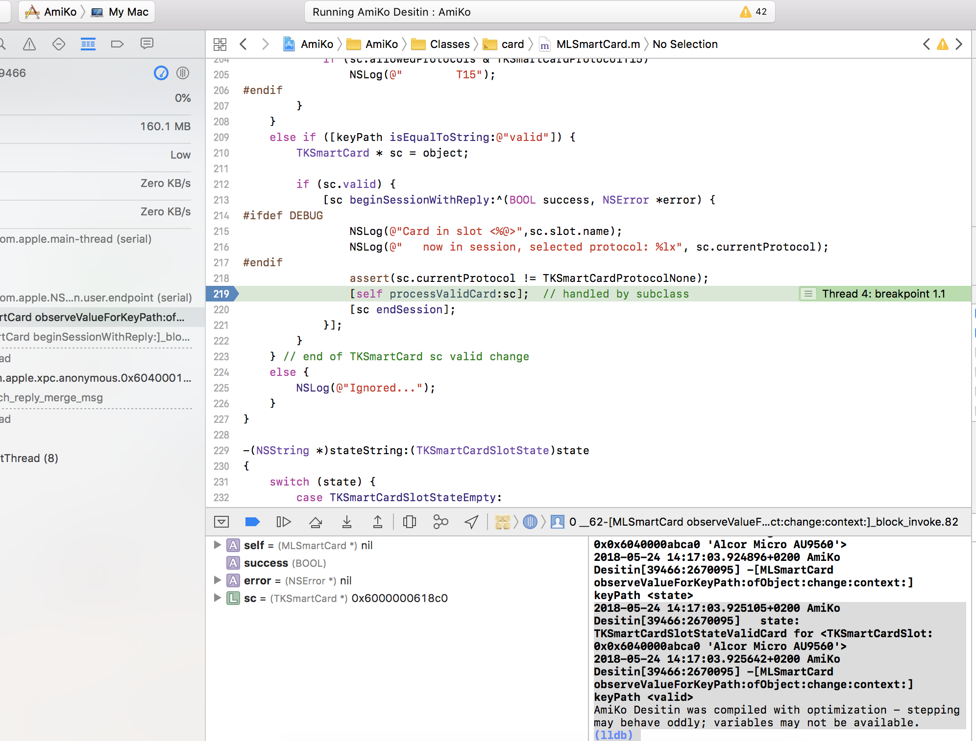inserting SmartCard crashes App · Issue #36 · zdavatz/amiko-osx · GitHub