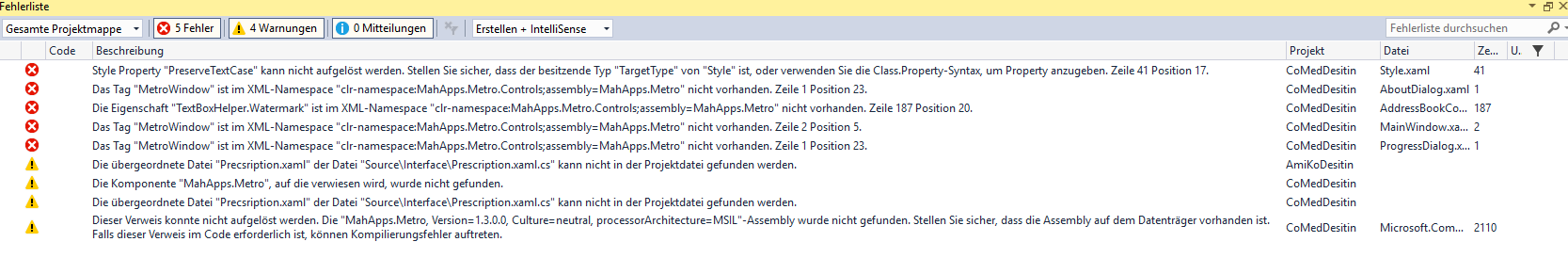 CoMed Build Error · Issue #181 · zdavatz/amiko_csharp · GitHub