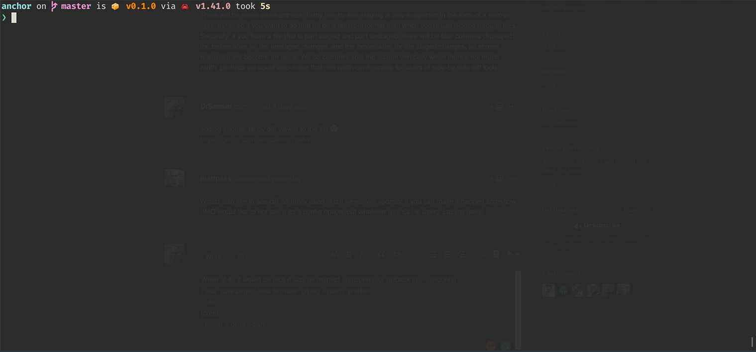 Integrating diff-so-fancy as a diff viewer? · Issue #190 · jesseduffield/lazygit · GitHub