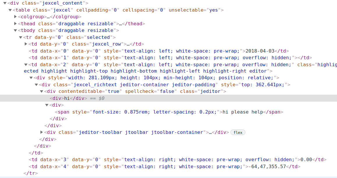 Column Type html is not behaving properly when I paste some data in the cell · Issue #1407 ...