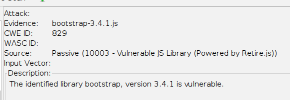 Improve Vulnerable JS Library alert details · Issue #7926 · zaproxy/zaproxy · GitHub