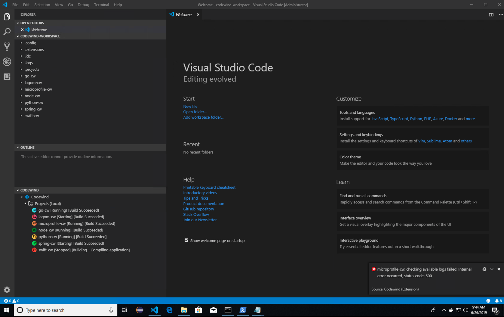 Java Microprofile Projects Do Not Present Some Logs On Windows 10 · Issue 76 · Eclipse Archived