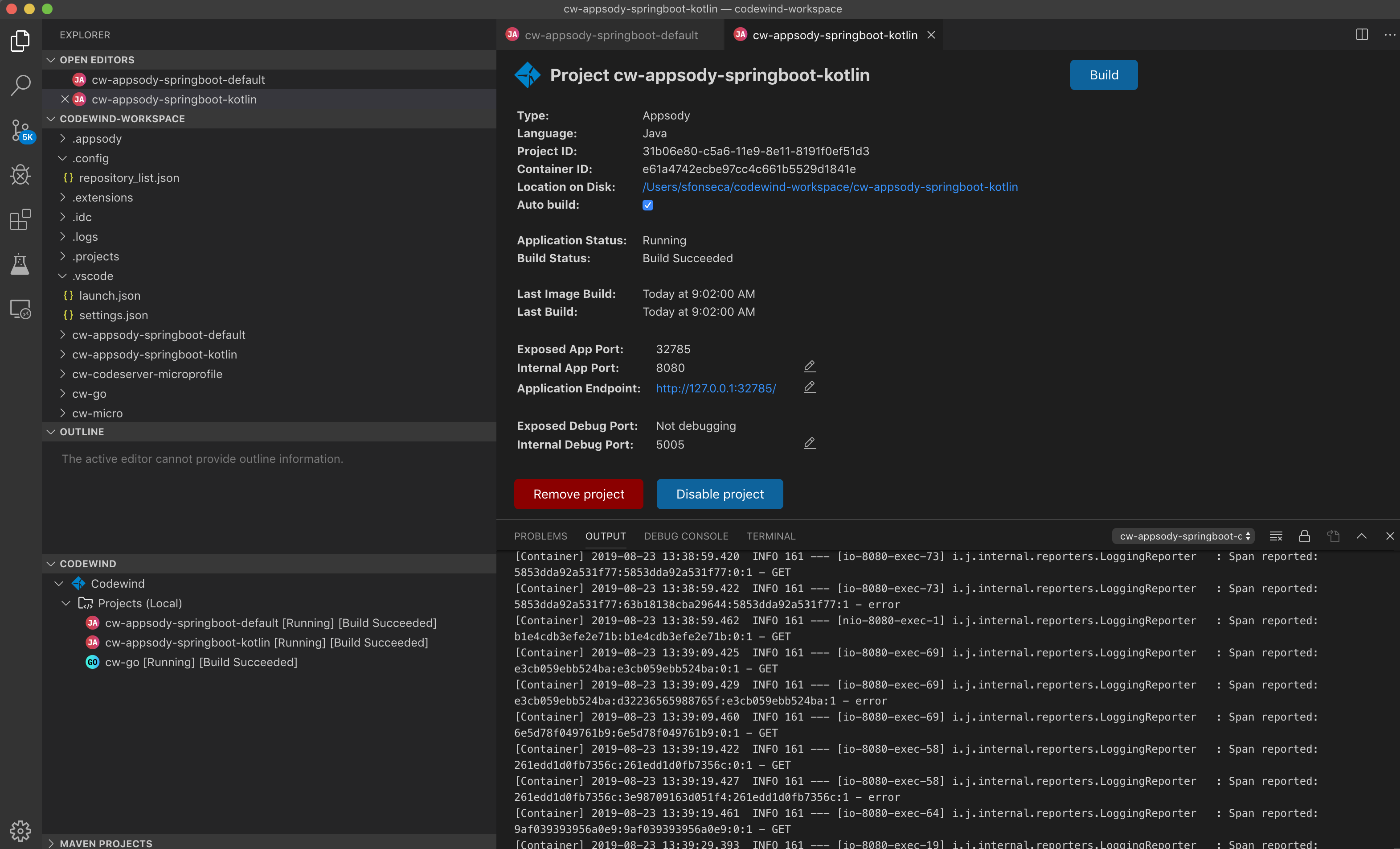 Svt Appsody Spring Boot Projects Have Several Error Messages In Appsody Log · Issue 267