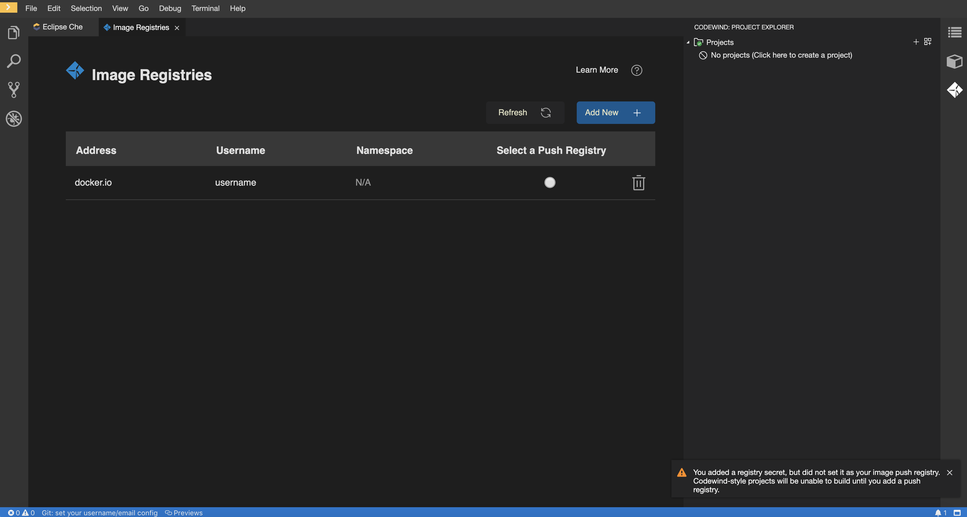 Svt If The Creation Of An Image Registry Is Canceled In The Namespace