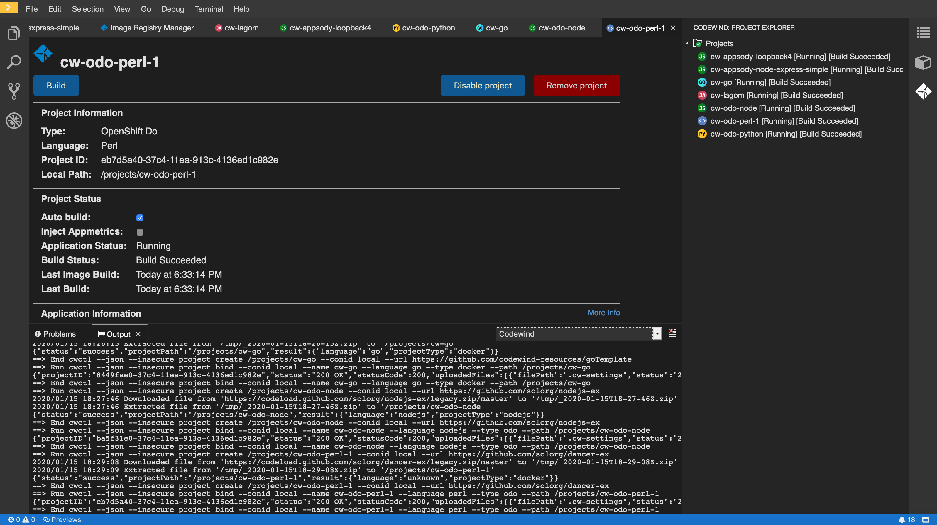Svt Codewind Projects Are Not Working · Issue 1768 · Eclipse Archived Codewind · Github