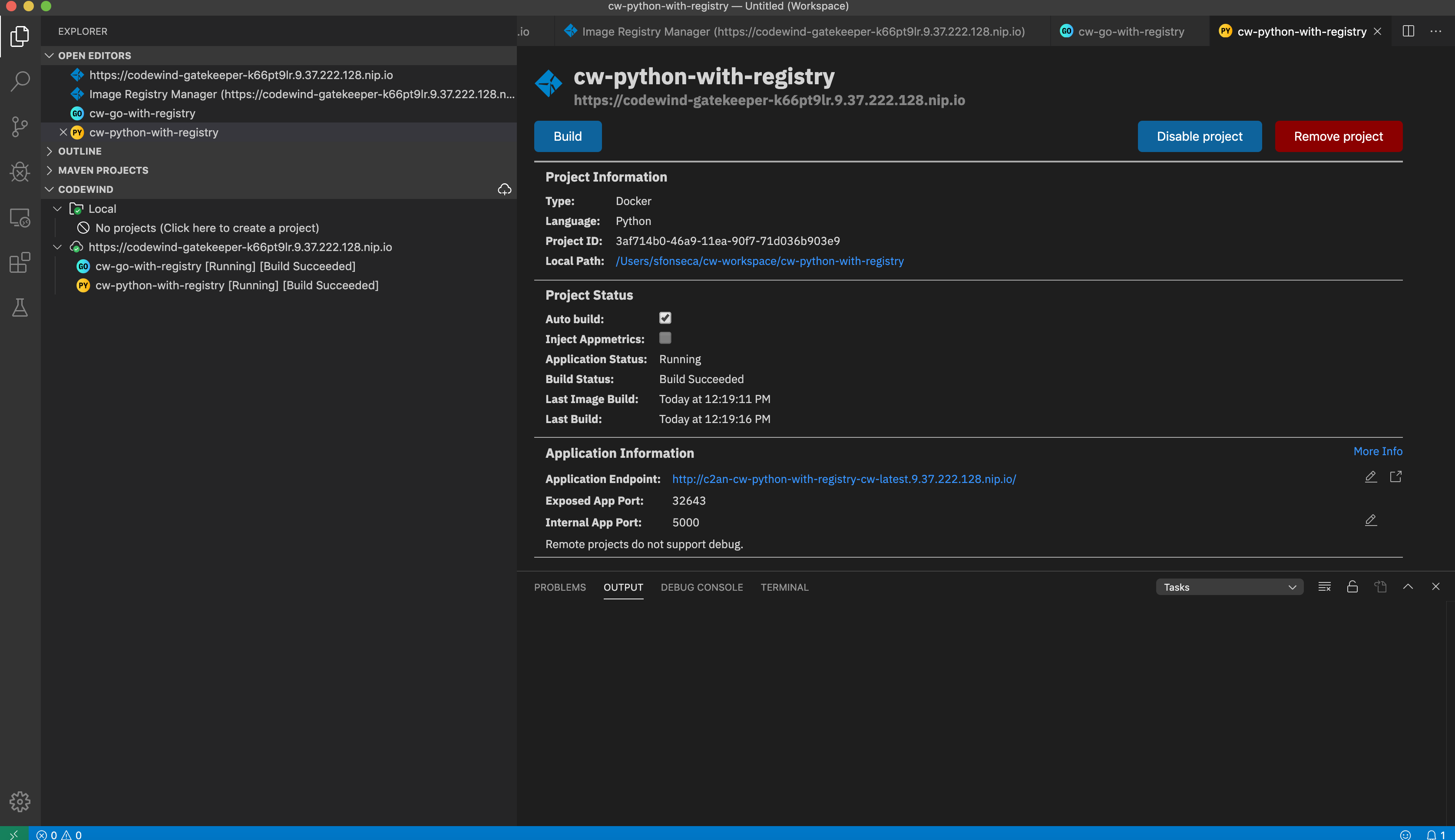 SVT:Project list gone from codewind che workspace · Issue #1994 · eclipse-archived/codewind · GitHub