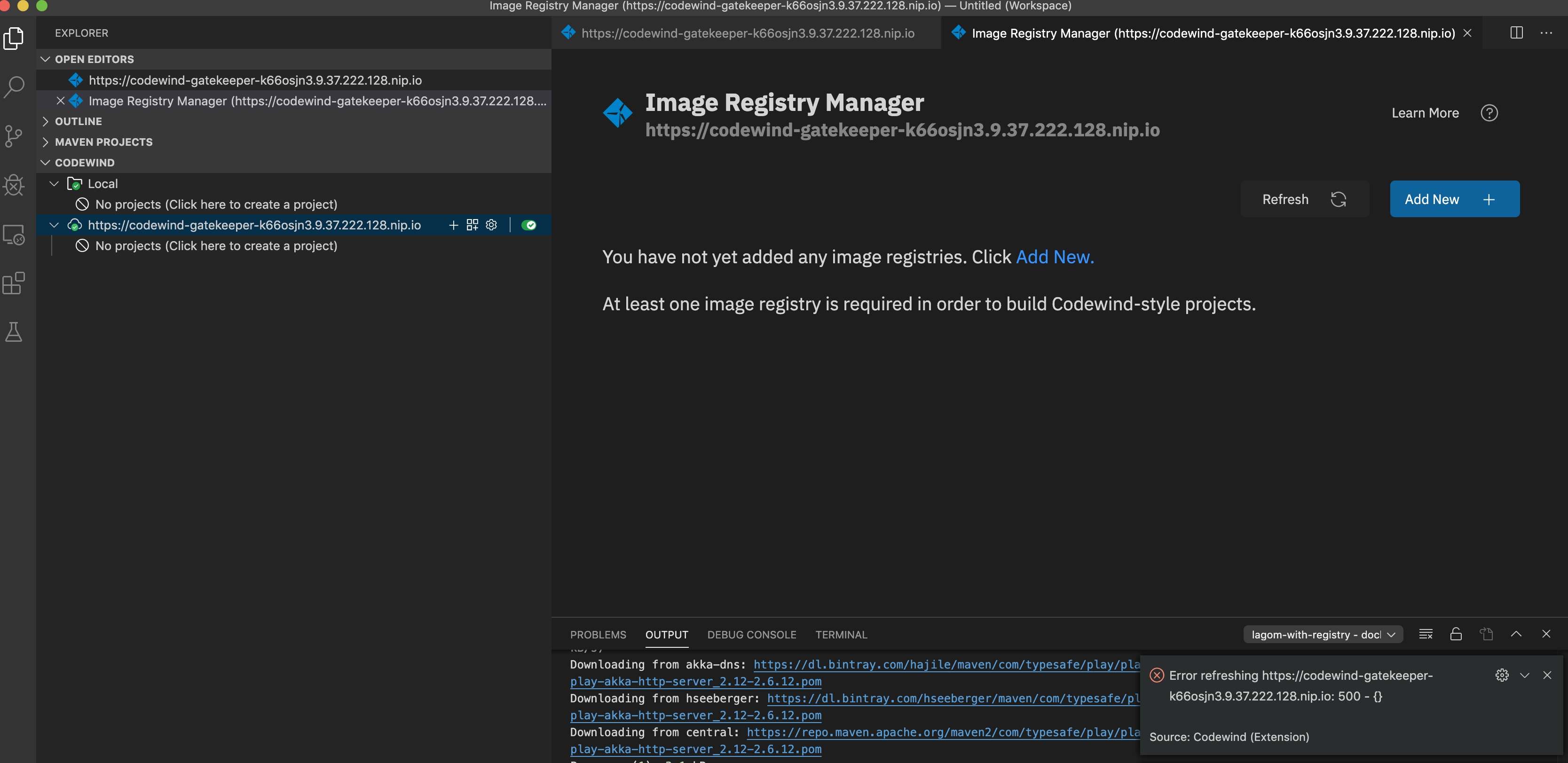 SVT:Project list gone from codewind che workspace · Issue #1994 · eclipse-archived/codewind · GitHub
