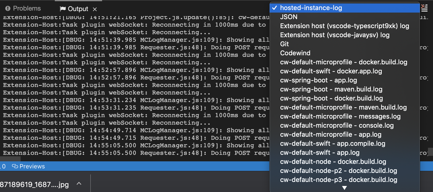 Svt Che Logs Are Not Automatically Displayed If I Right Click On A