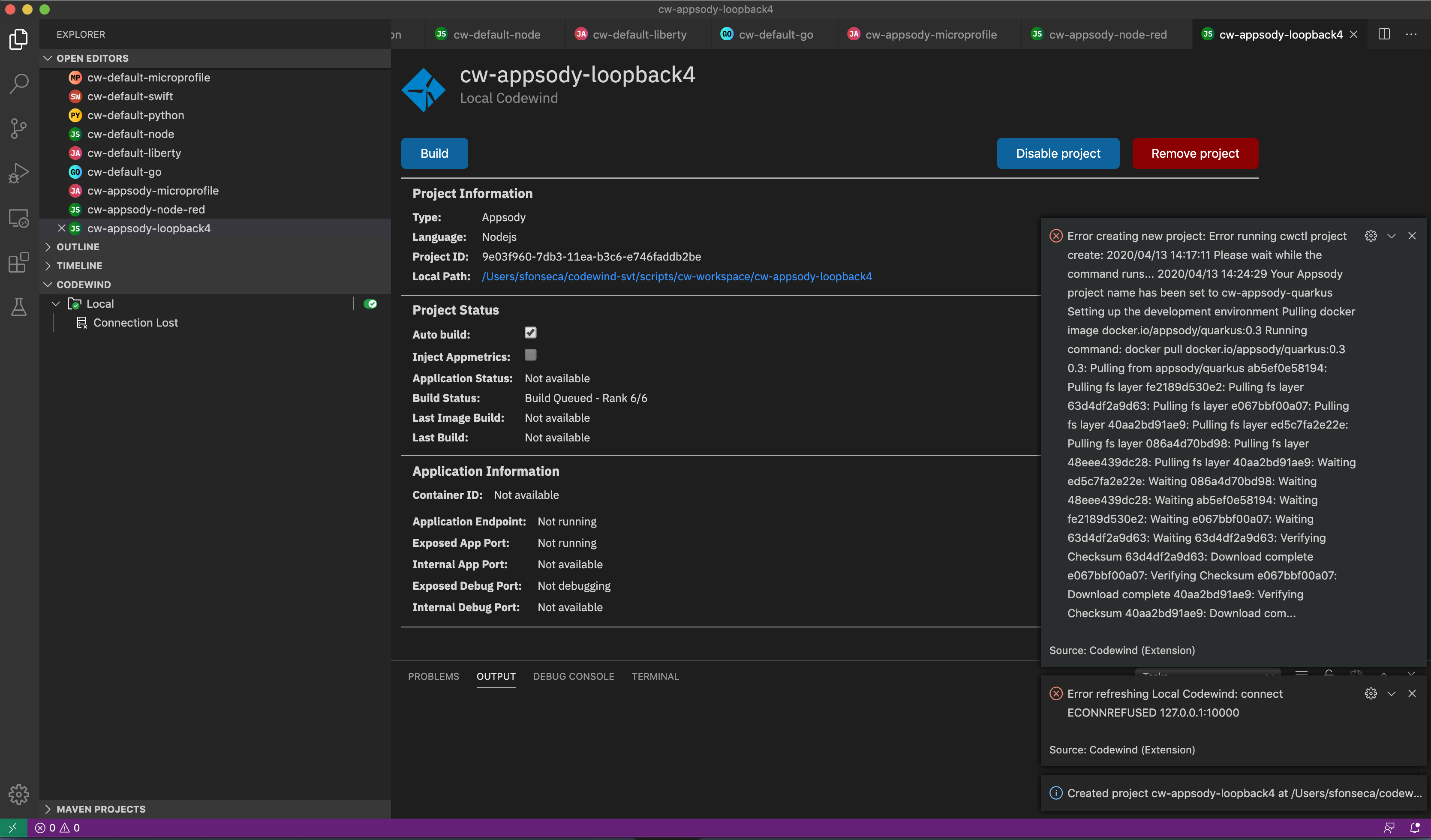 Svt Pfe Container Died After Creating Several Projects · Issue 2692 · Eclipse Archived 