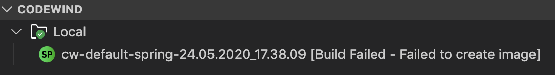 Svt Codewind Failed To Create The Image For Default Spring Boot Projects · Issue 3009