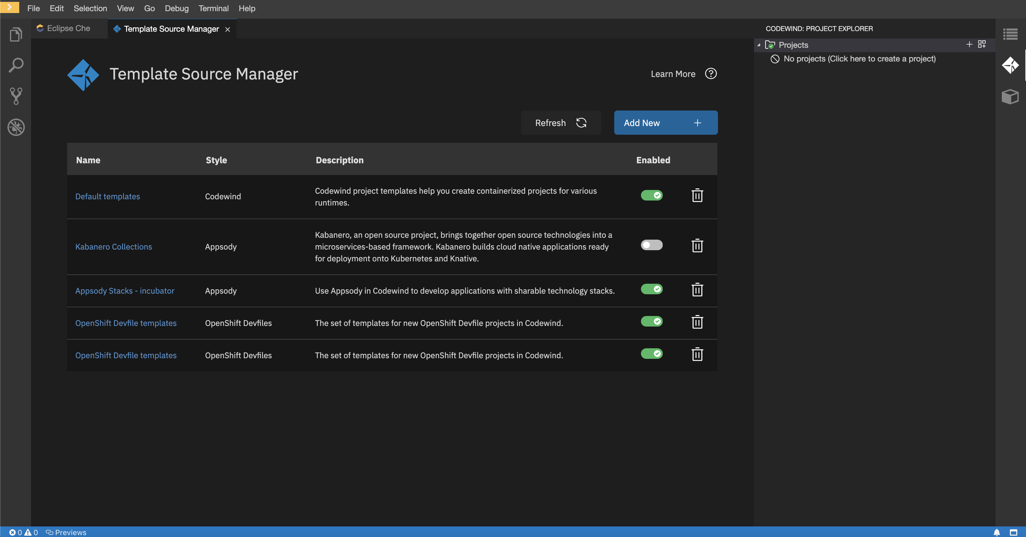 Svt There Is A Duplicated Openshift Devfile Templates In Latest Codewind · Issue 3164