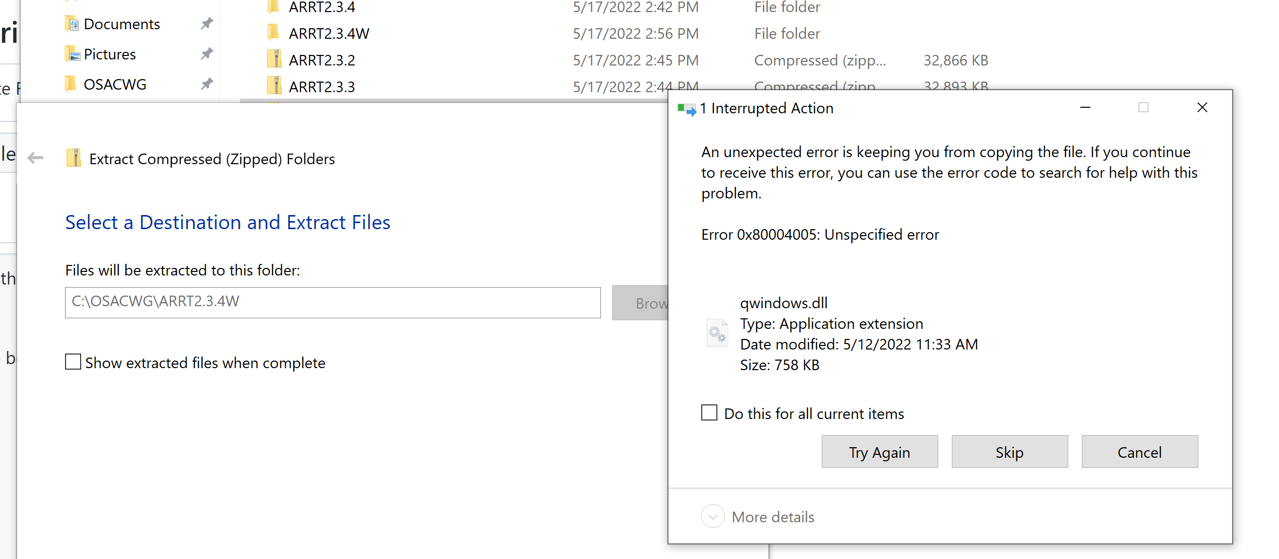 .dll extraction error [ARRT Problem] · Issue #128 · Azure/azure-remote-rendering-asset-tool · GitHub