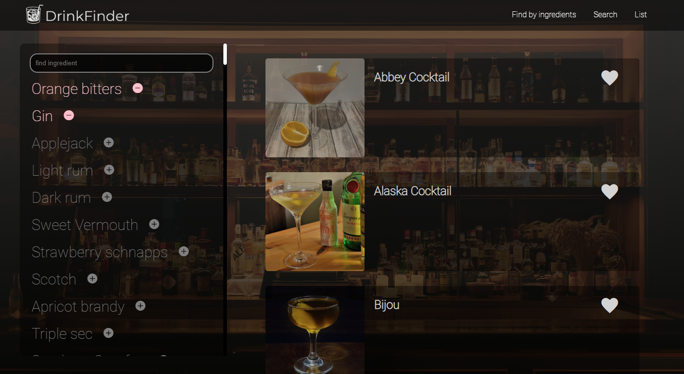 GitHub - lyzik/DrinkFinder