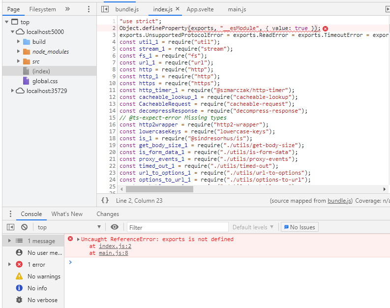 Unable to bundle Node package dependent on Node built-ins (e.g. Got) · Issue #6337 · sveltejs ...