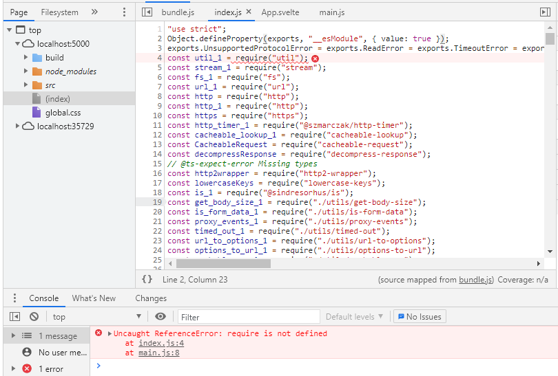 Unable to bundle Node package dependent on Node built-ins (e.g. Got) · Issue #6337 · sveltejs ...