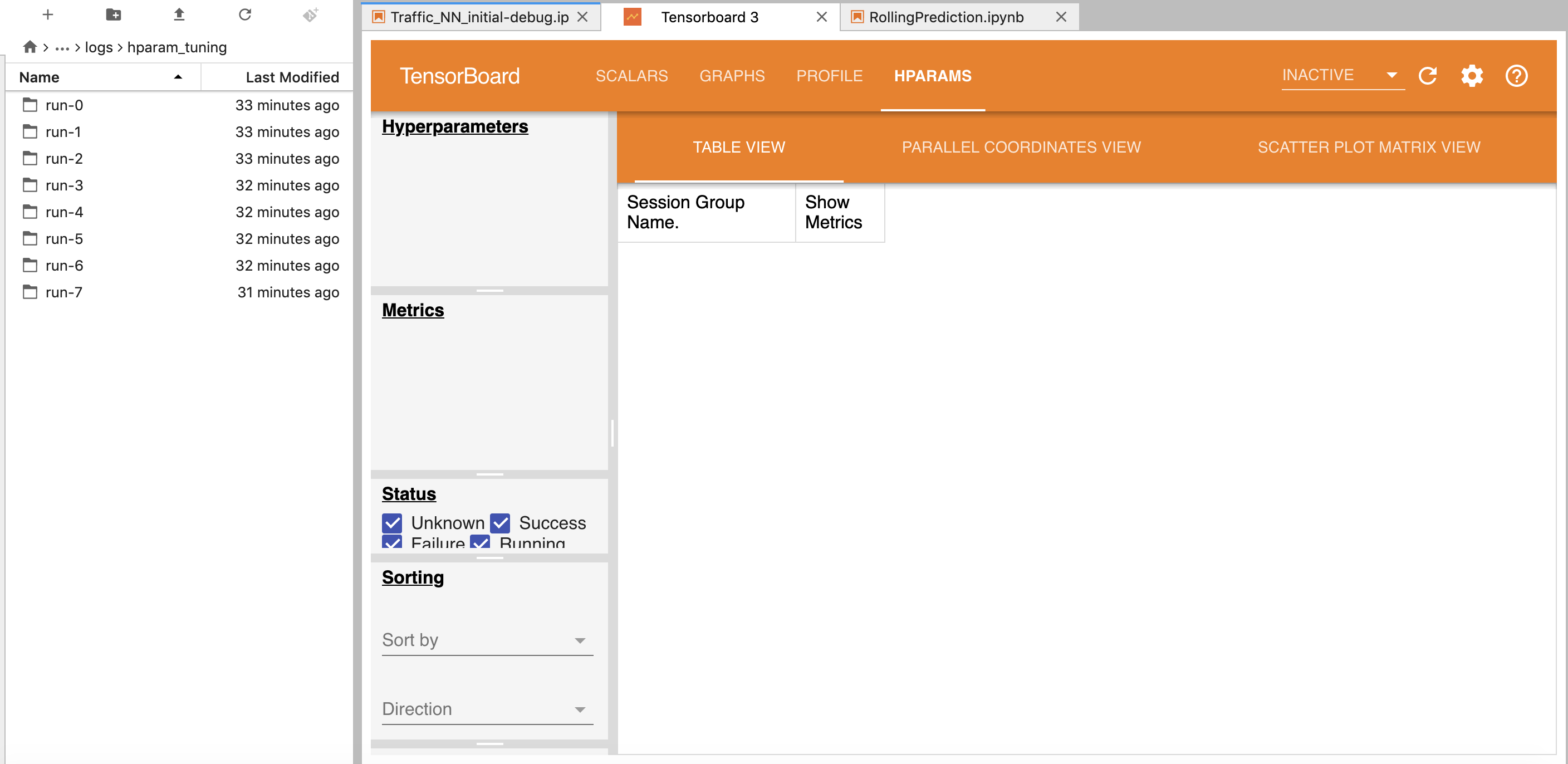 Tensorboard in google cloud: Hyparams not showing · Issue #2415 · tensorflow/tensorboard · GitHub