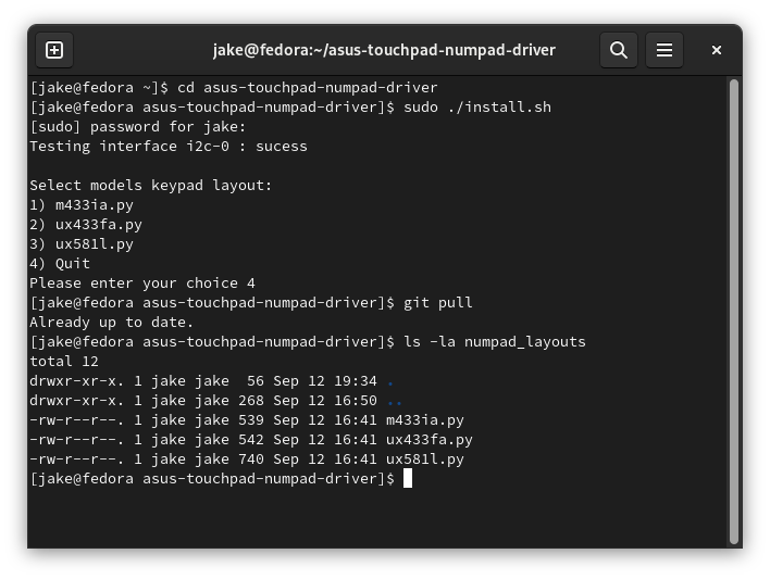 [Bug]: configparser.NoSectionError · Issue #68 · asus-linux-drivers/asus-numberpad-driver · GitHub