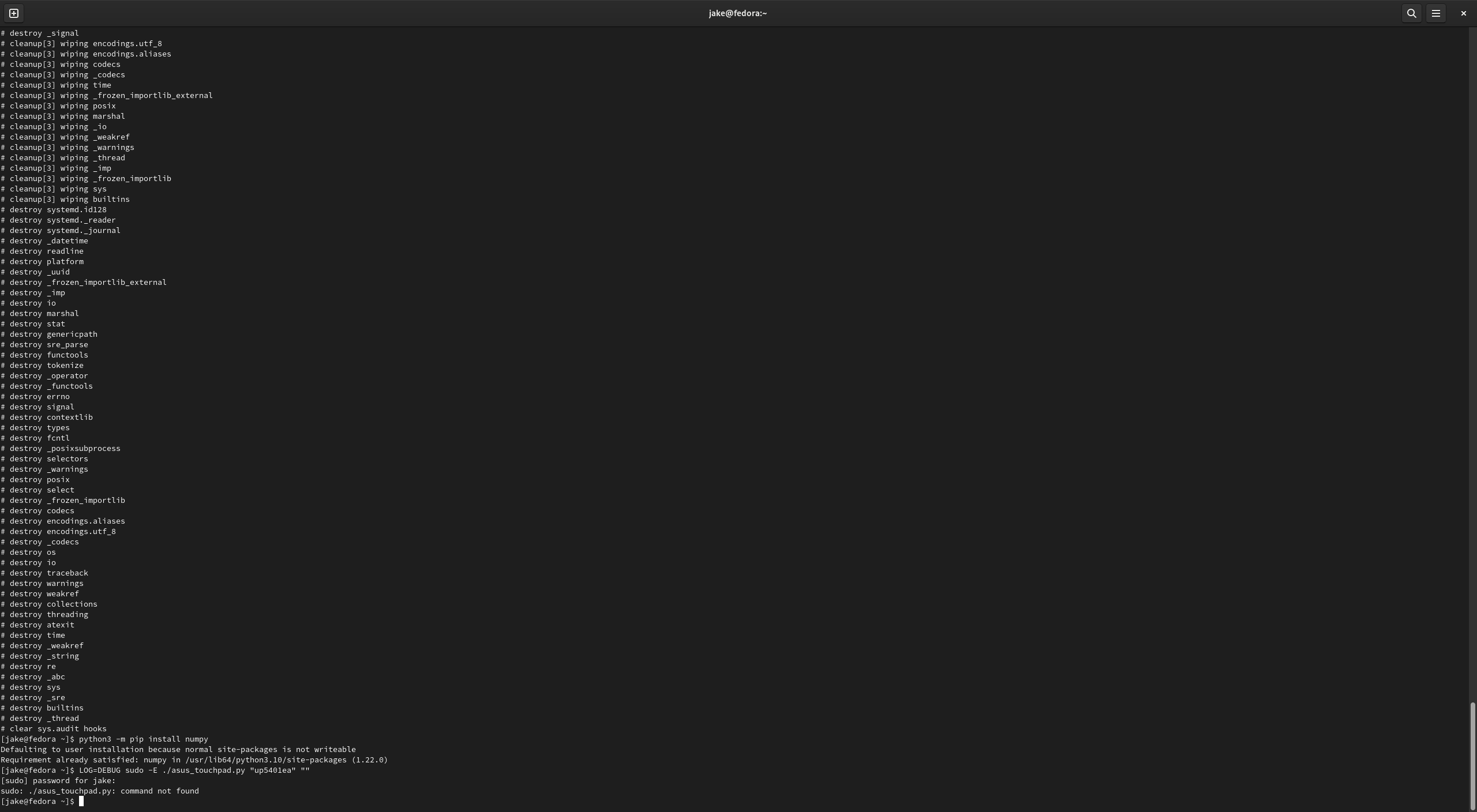 [Bug]: configparser.NoSectionError · Issue #68 · asus-linux-drivers/asus-numberpad-driver · GitHub